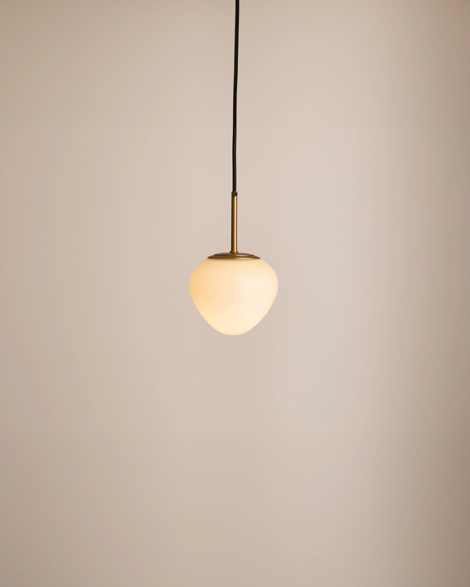 Mellow Bud Pendant Light | Small / Opal / Black | Nook Collections