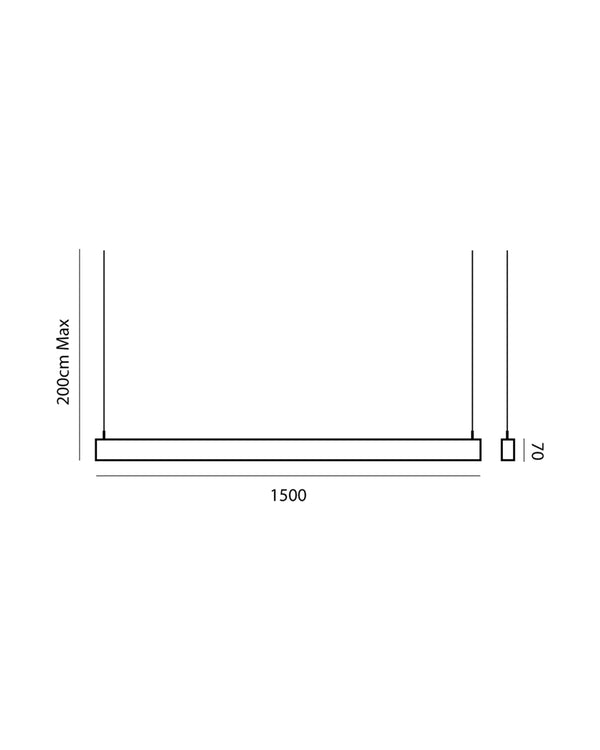 Slik Linear Down Pendant Light | Nook Collections