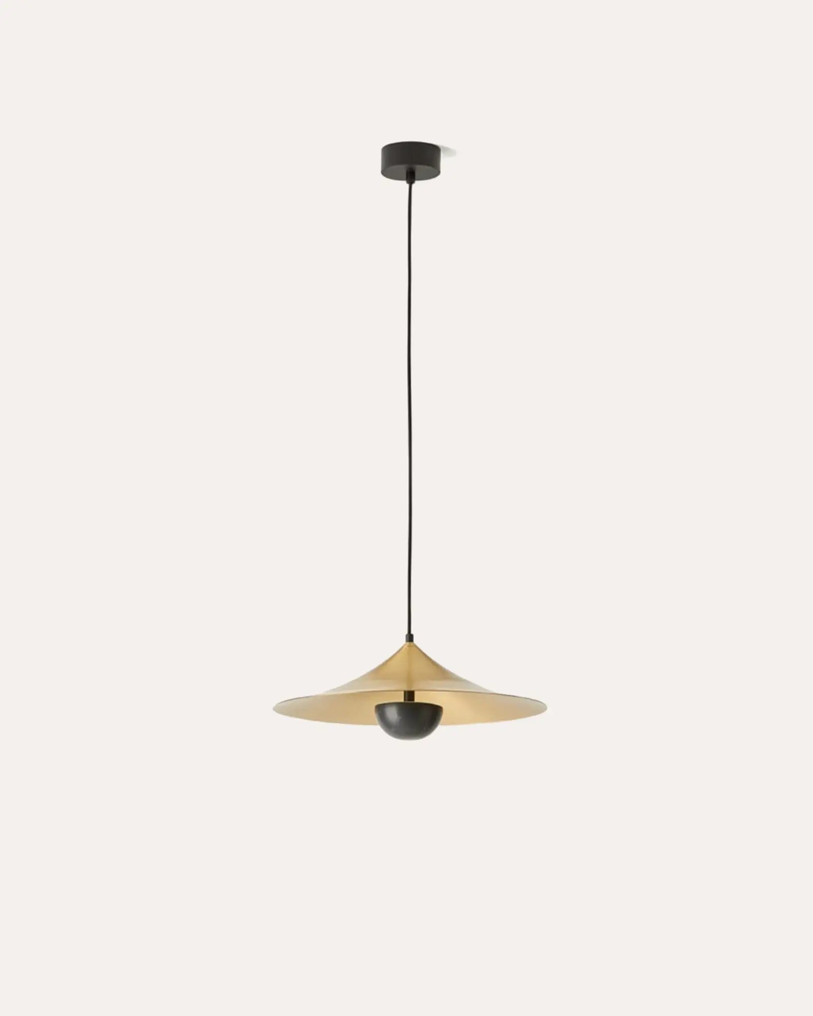 Hat Pendant Light | Brass / Black | Nook Collections